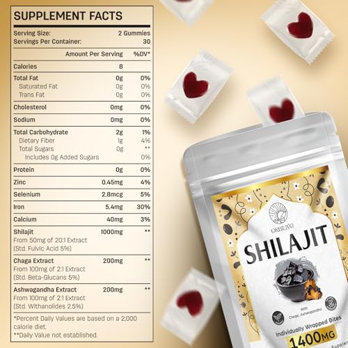 shilajit gummies packed with trace minerals