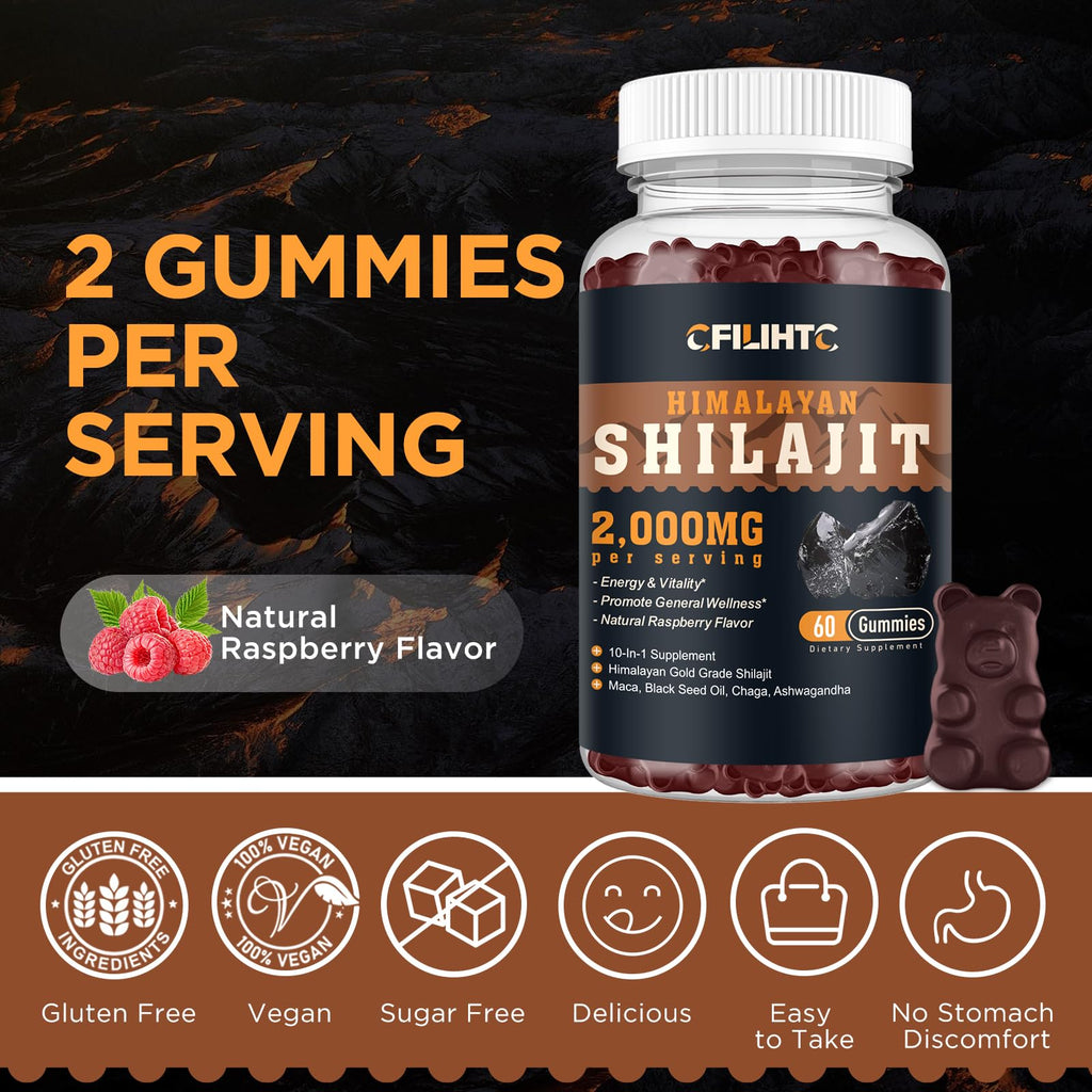 Shilajit gummies with 85+ minerals