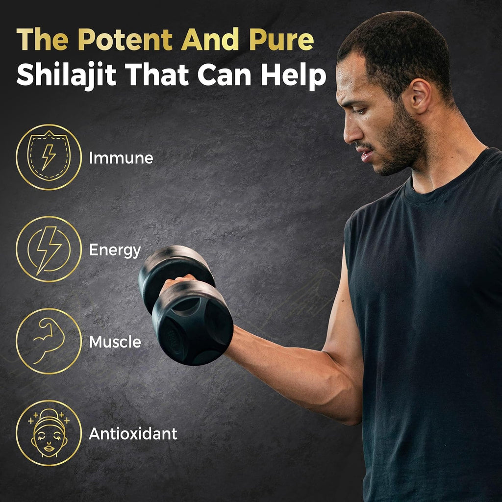 Shilajit gummies with adaptogenic benefits