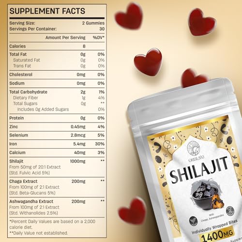 Shilajit gummies with ashwagandha