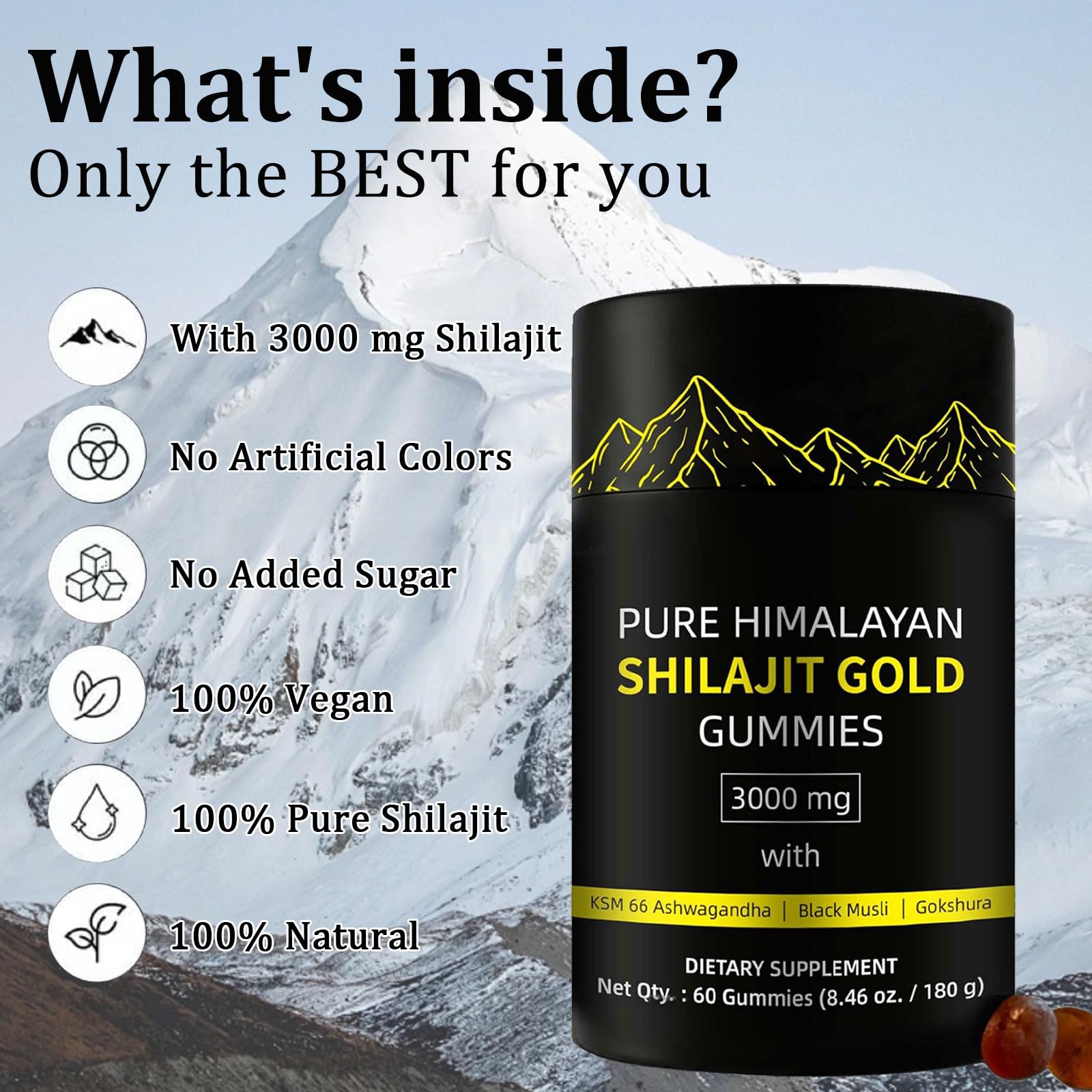 shilajit gummies with gokshura extract