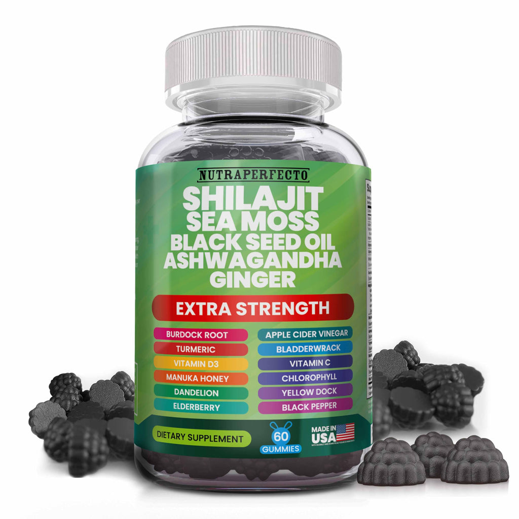 Shilajit gummies with Irish sea moss