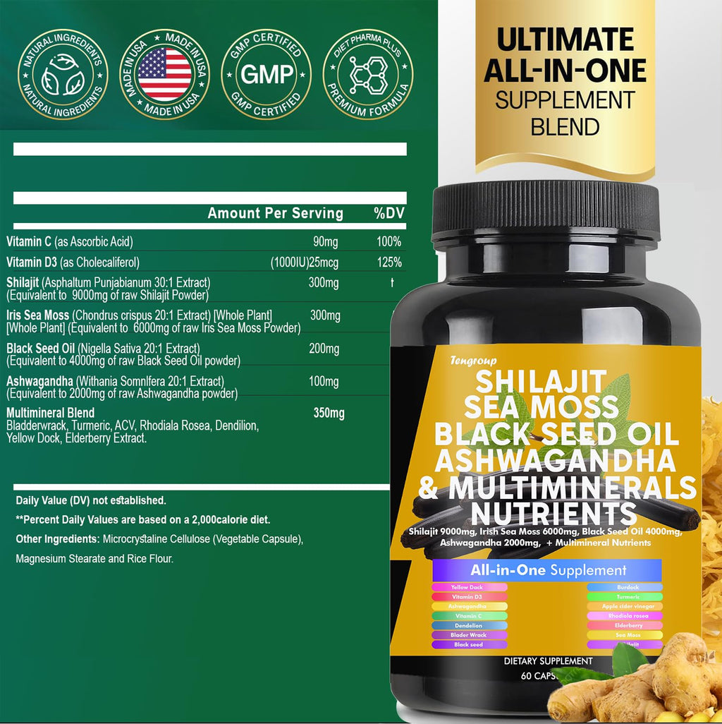 Shilajit gummies with sea moss