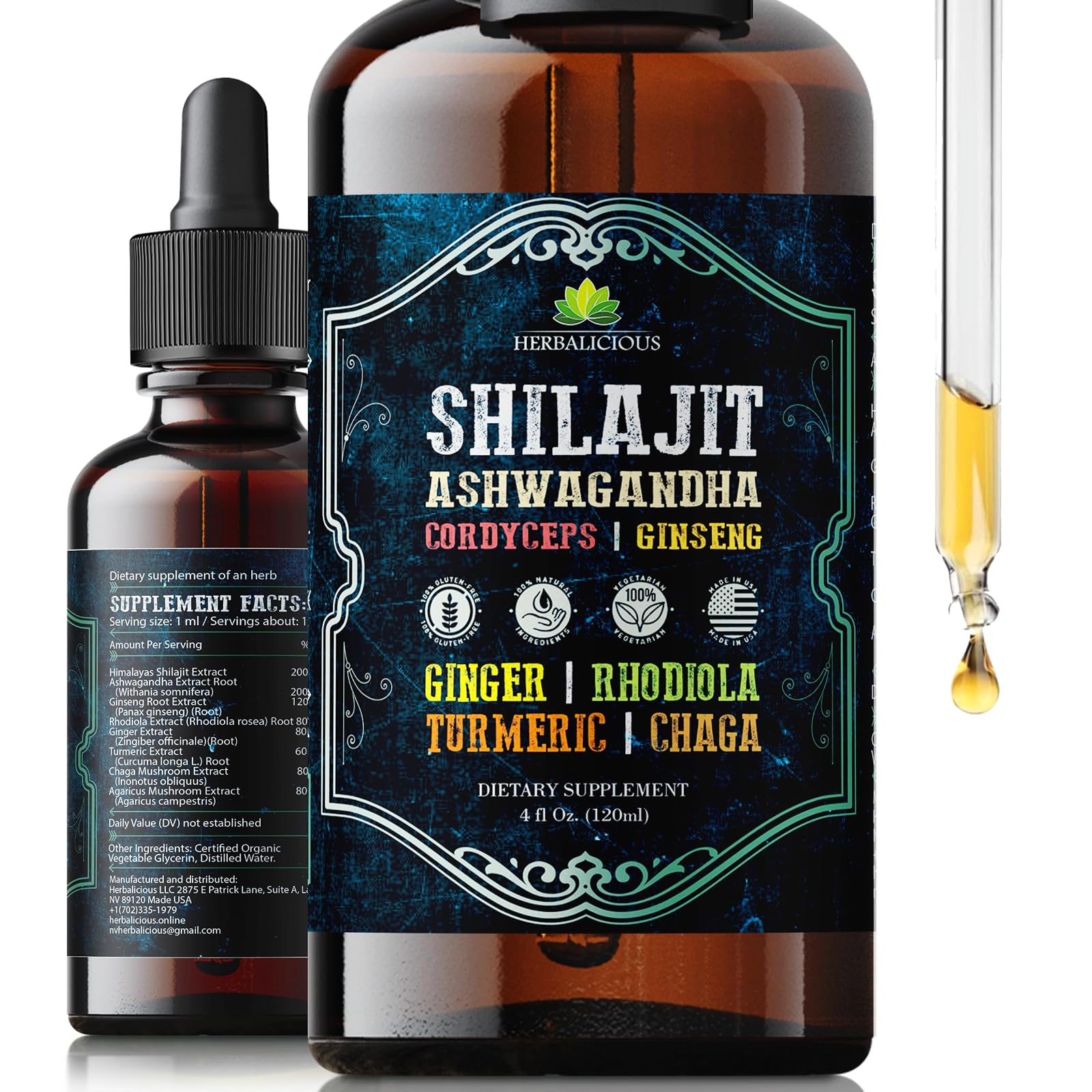 Shilajit herbal drops for wellness