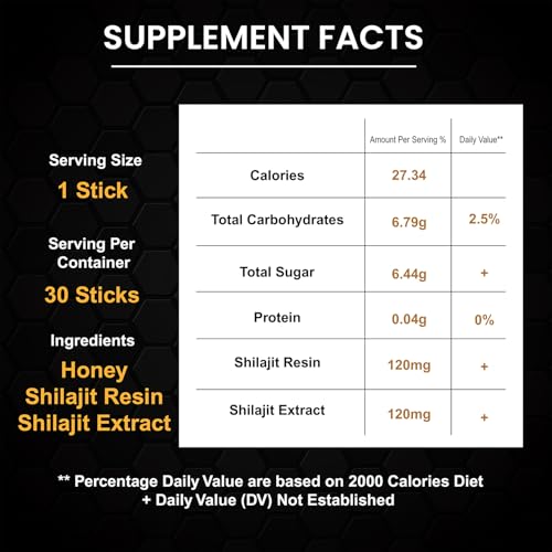 shilajit honey sticks for men