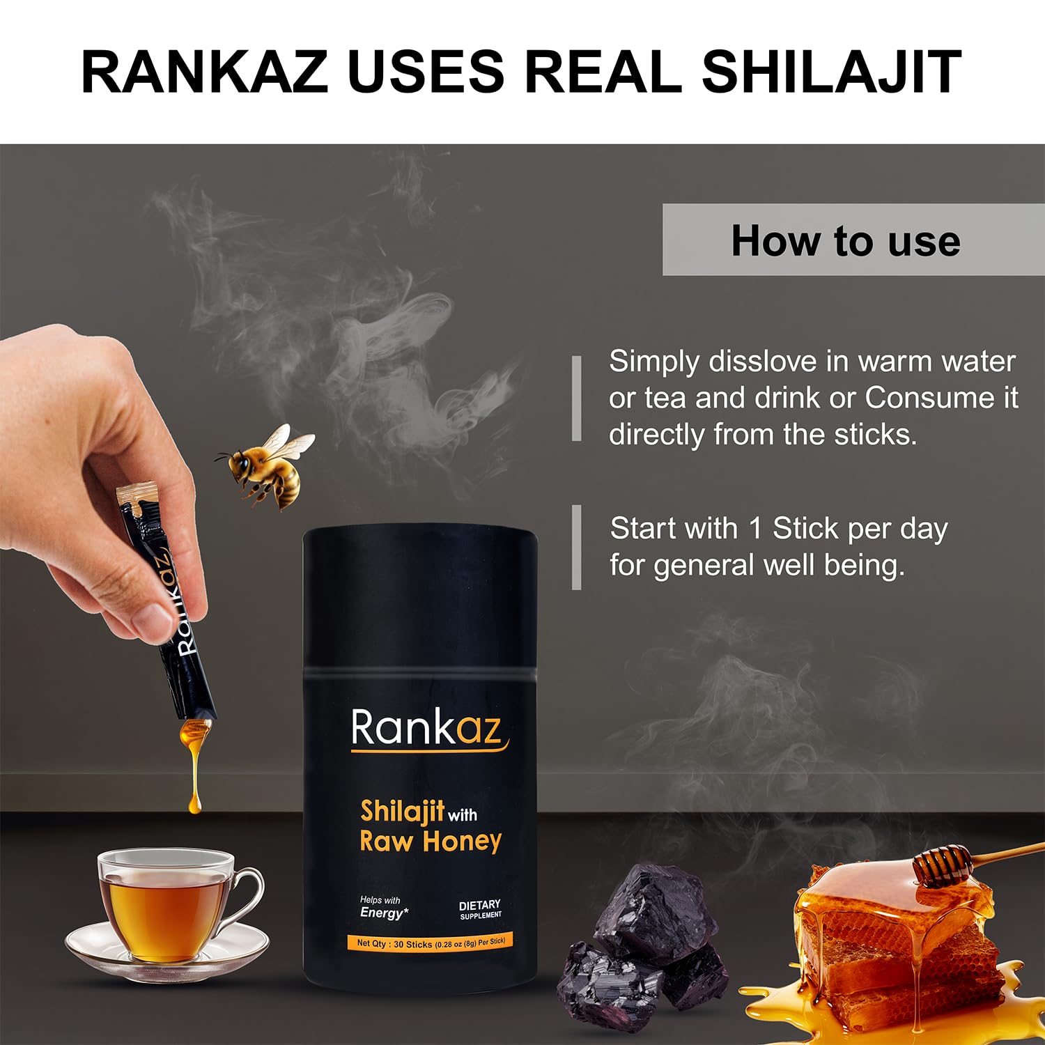 shilajit honey sticks for wellness