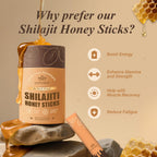 Shilajit honey sticks for wellness