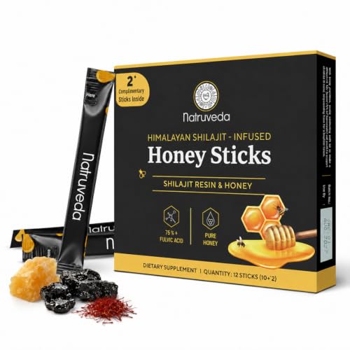shilajit honey sticks with saffron
