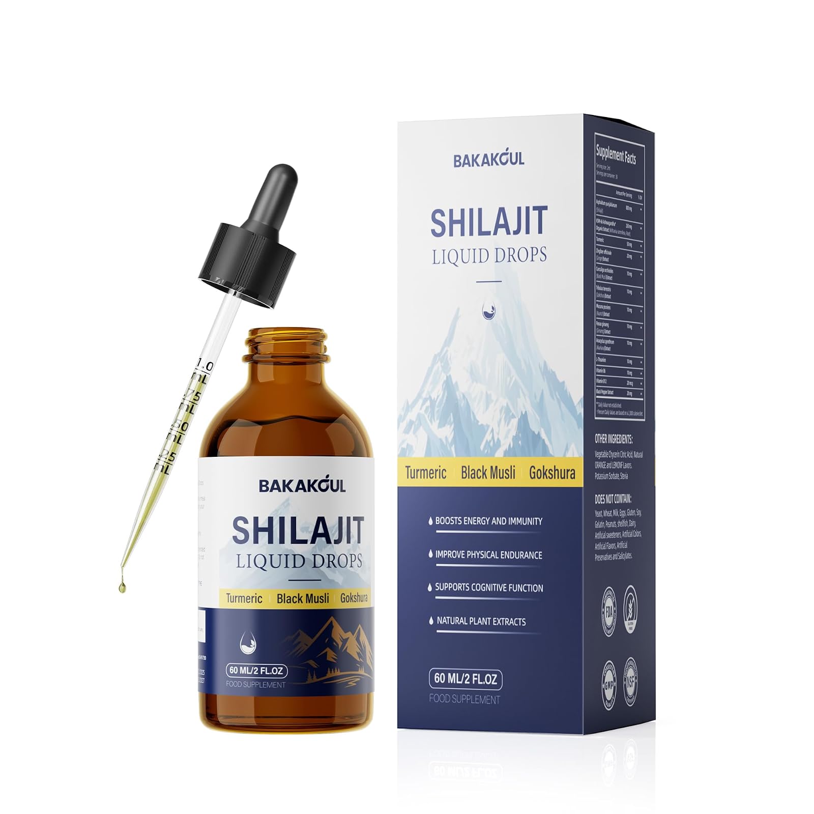 Shilajit liquid drops for energy