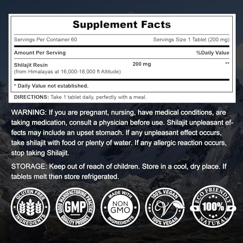 Shilajit organic drops for overall wellness