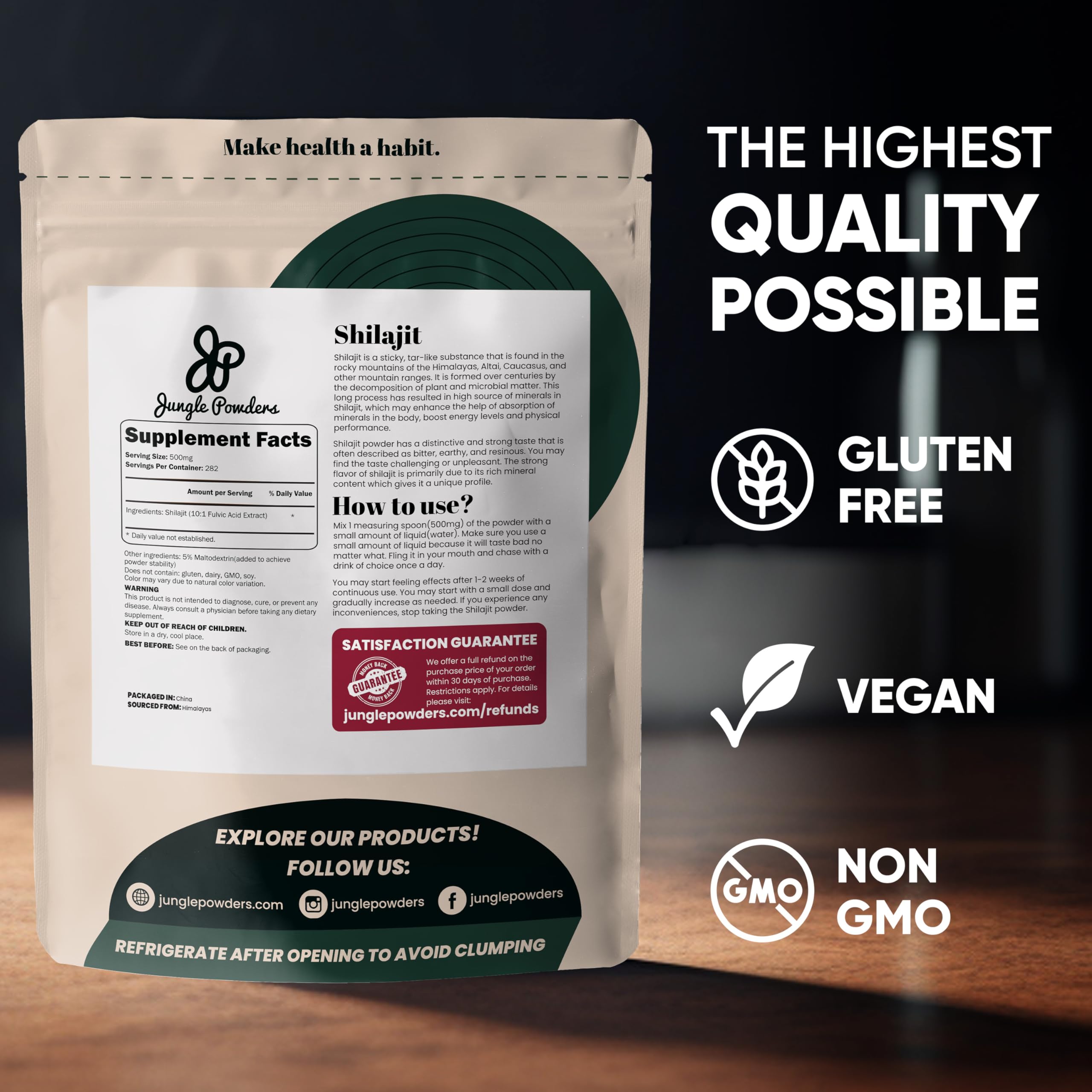 shilajit powder for stress relief