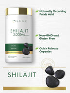 Shilajit resin capsules for daily use