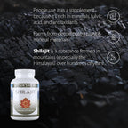 Shilajit resin capsules for vitality