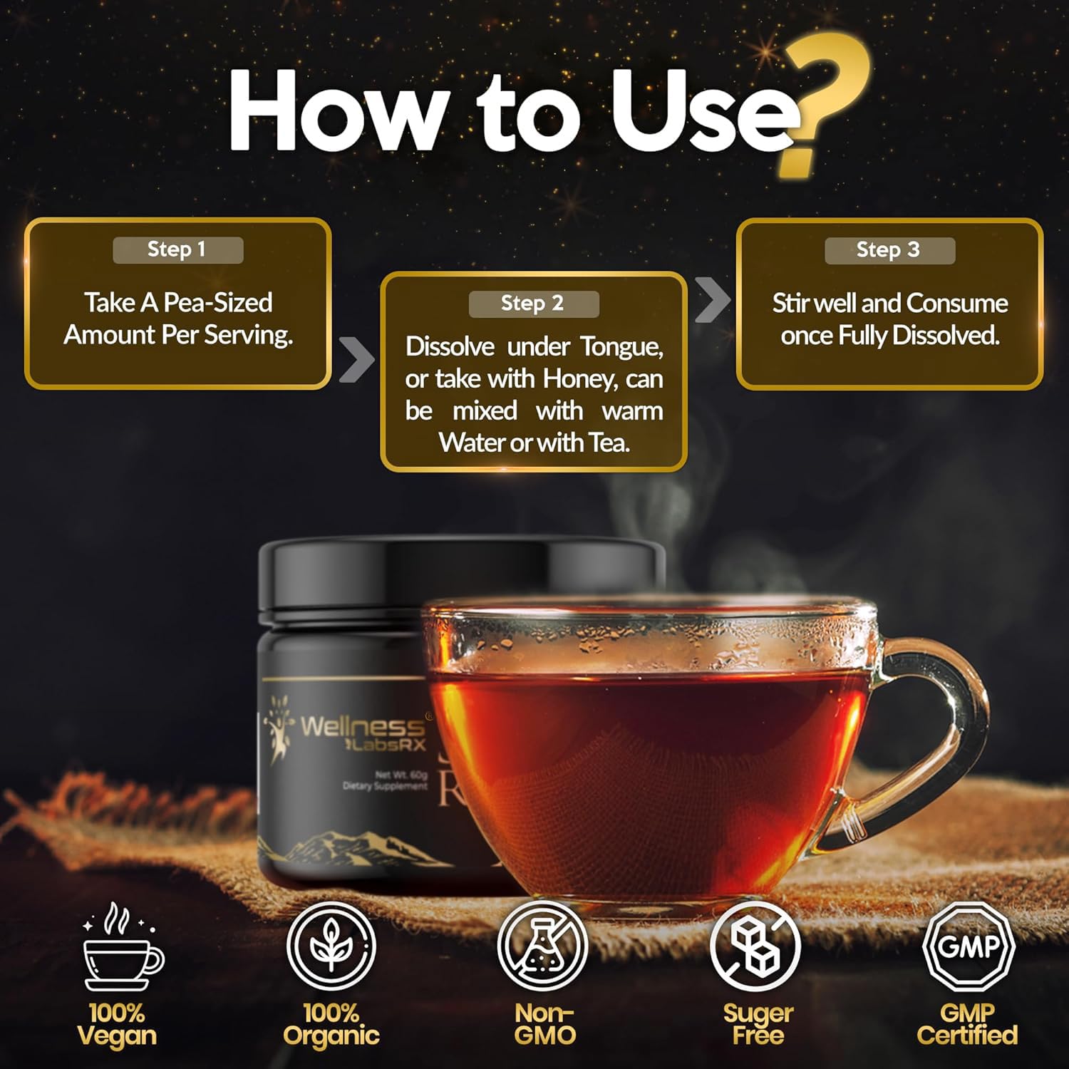 Shilajit resin for active lifestyle
