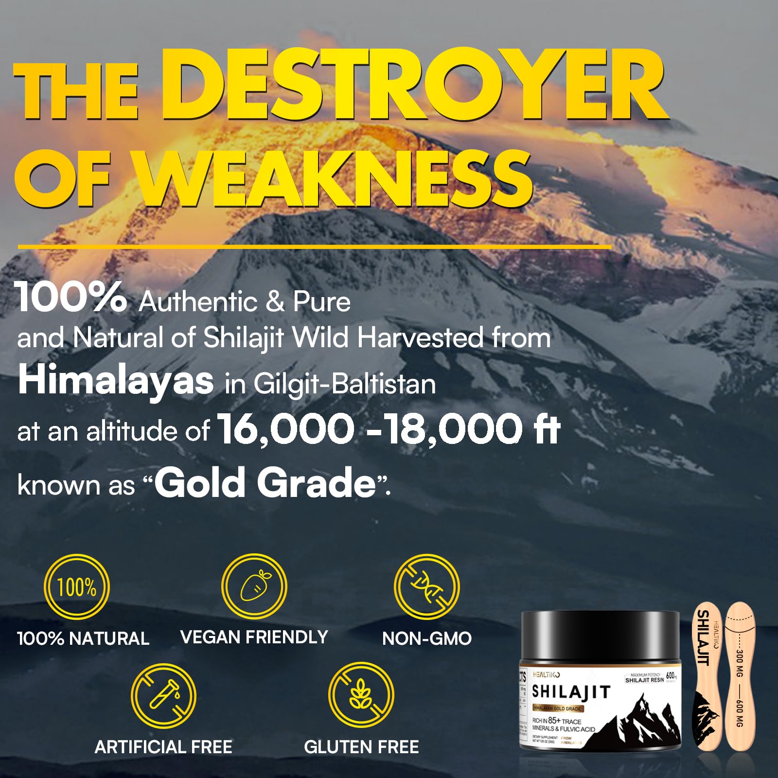 Shilajit resin for daily nutrition
