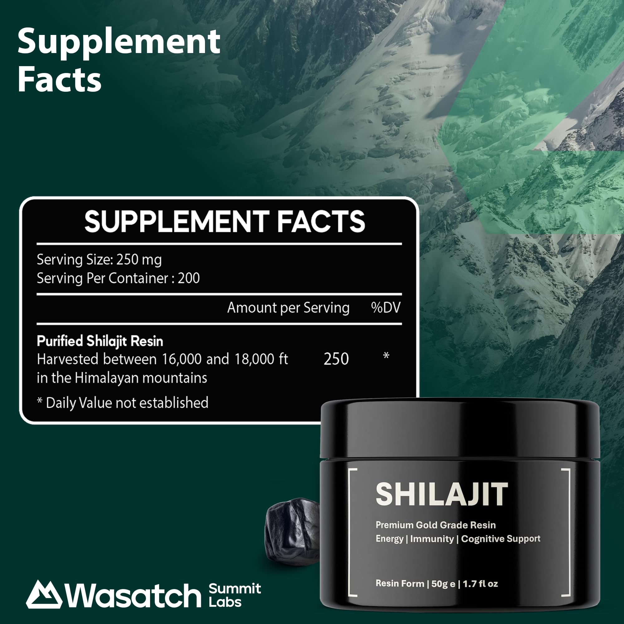 Shilajit resin for daily nutrition