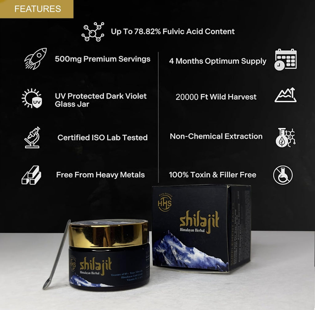 Shilajit resin for energy support