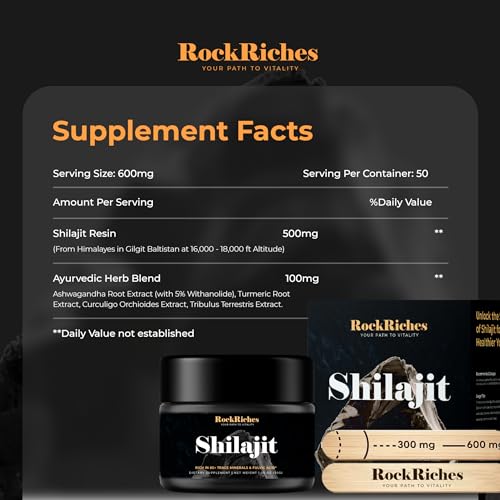 Shilajit resin for enhanced absorption