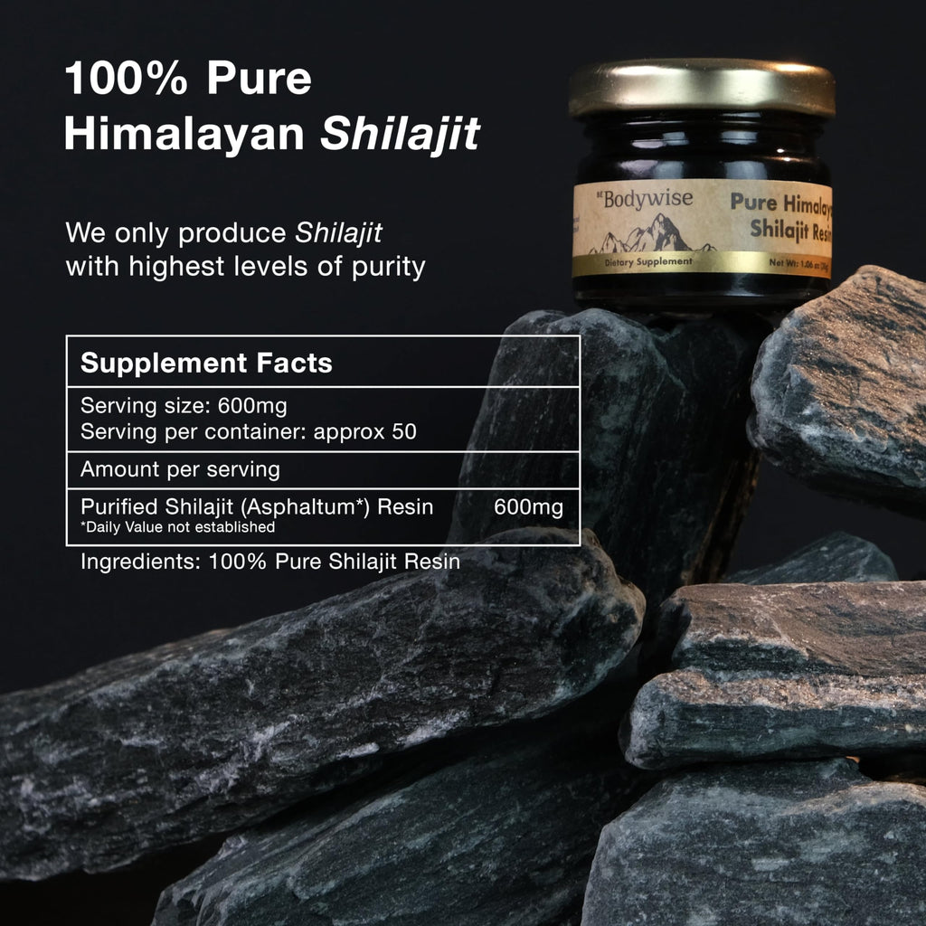 Shilajit resin for enhanced absorption
