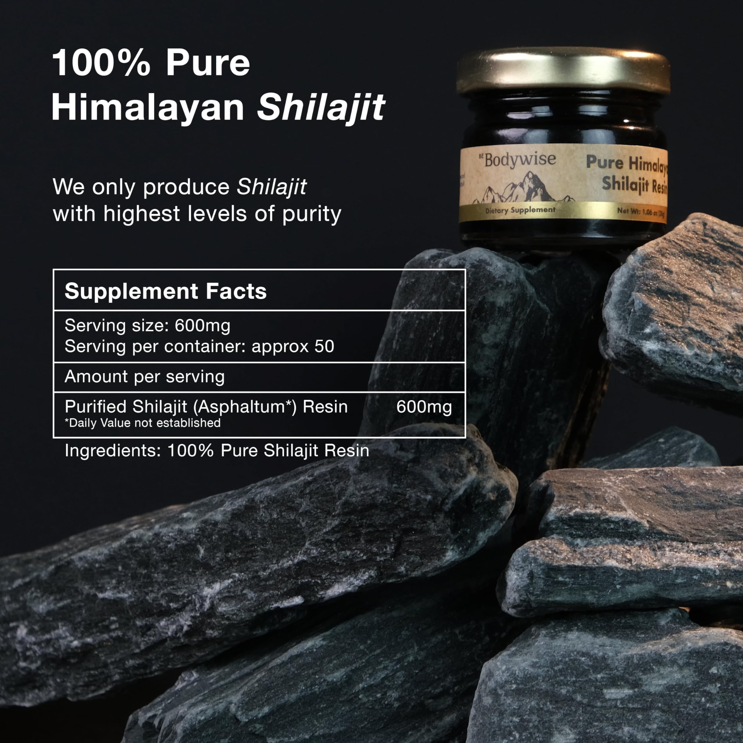 Shilajit resin for enhanced absorption