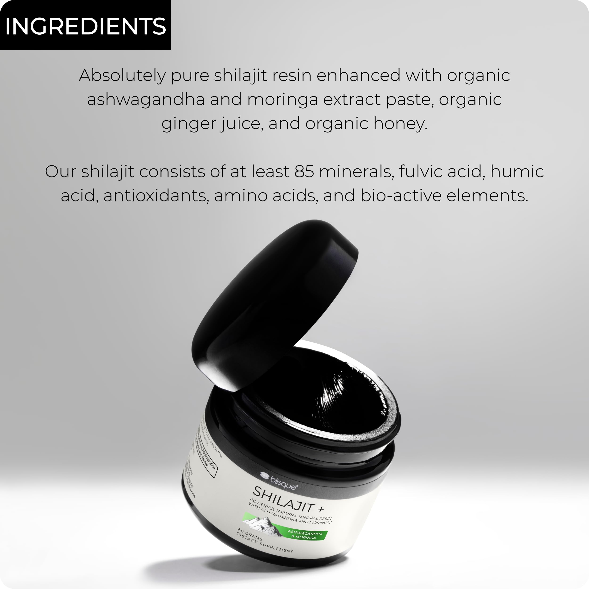 Shilajit resin for enhanced performance