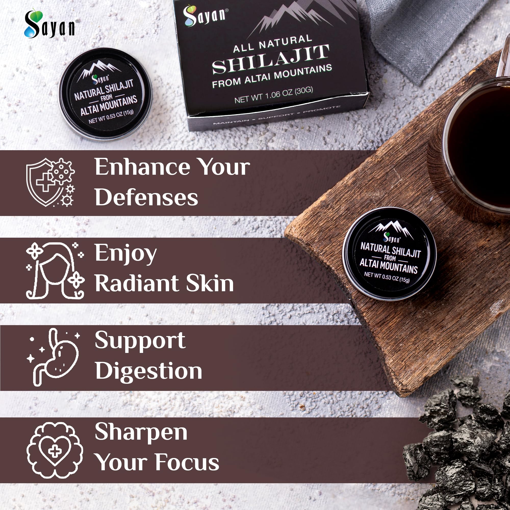 Shilajit resin for holistic health