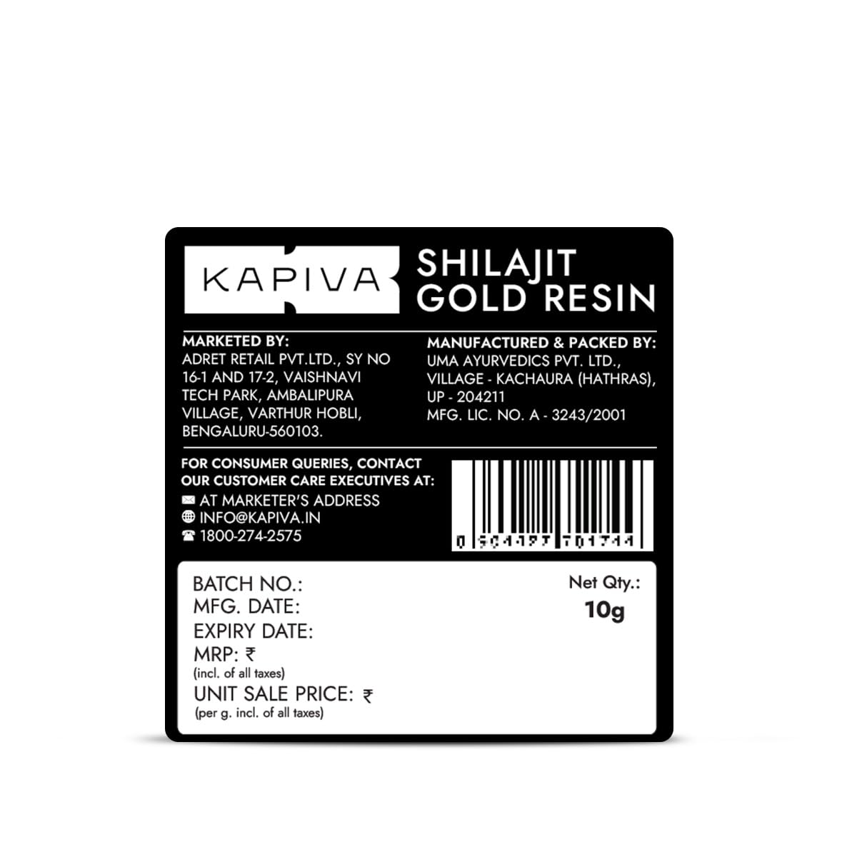 Shilajit resin for holistic health