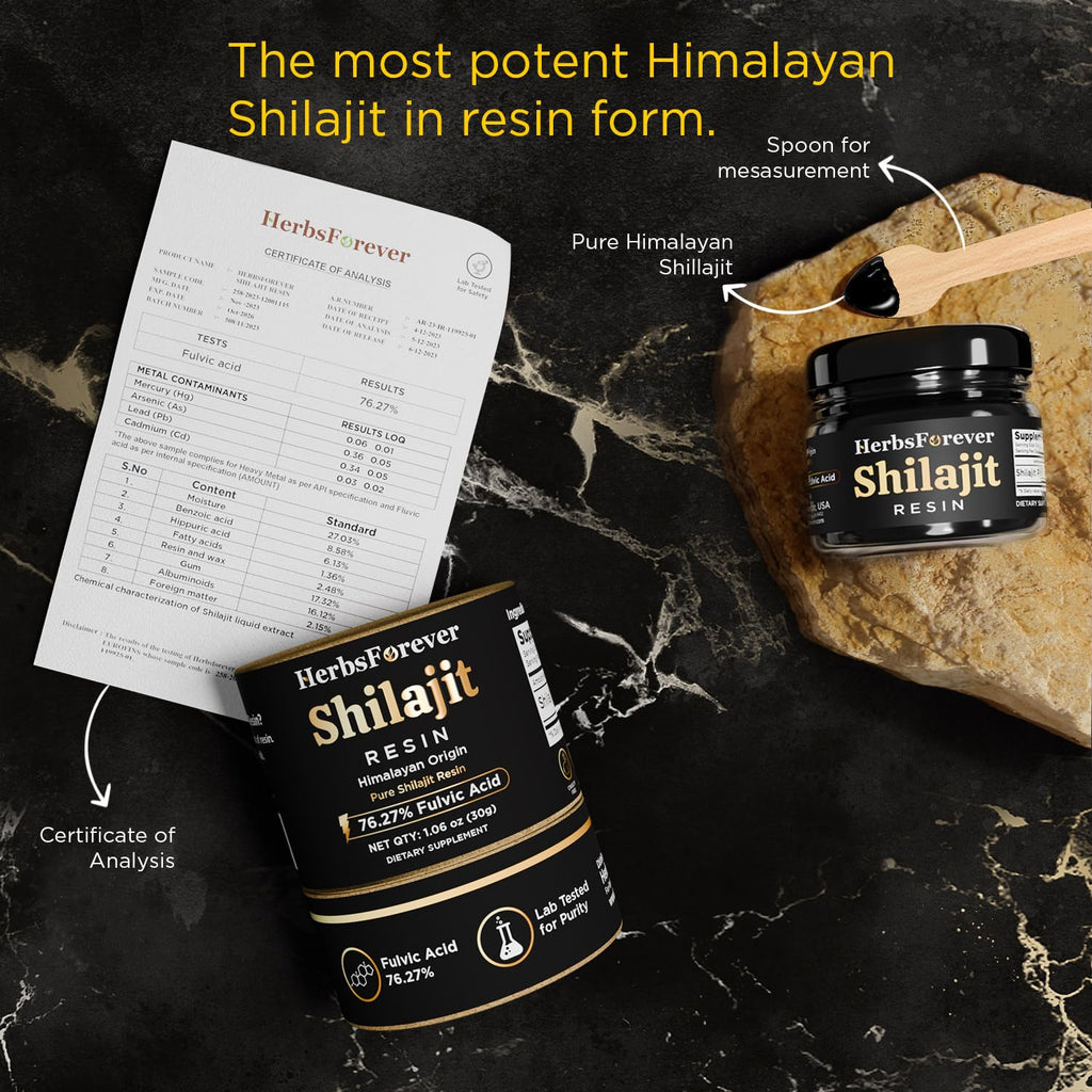 Shilajit resin for immune support
