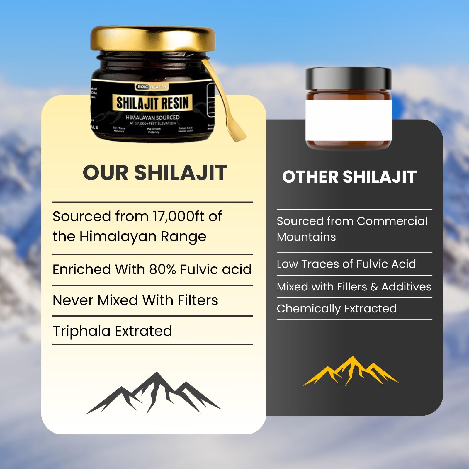 Shilajit resin for immune support