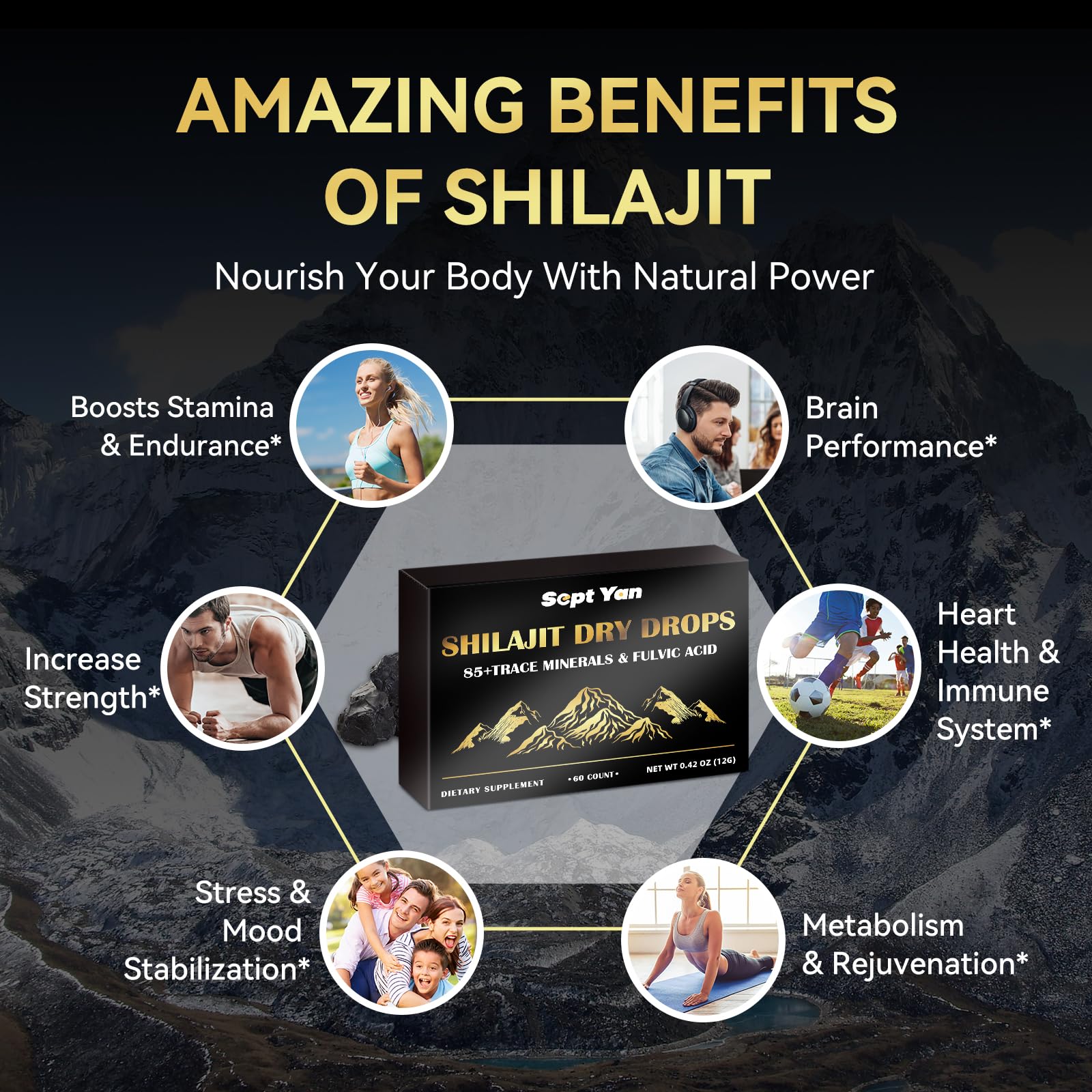 Shilajit resin for improved energy levels