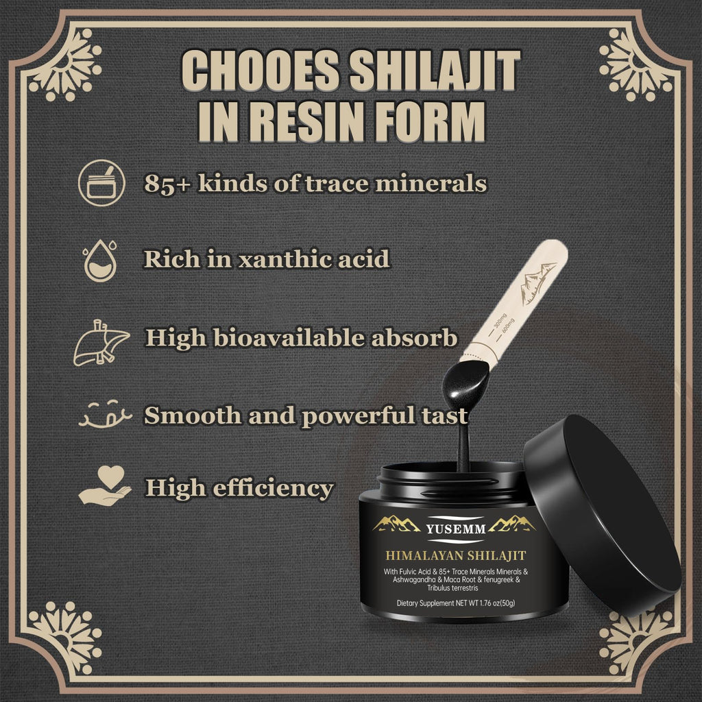 Shilajit resin for natural energy boost