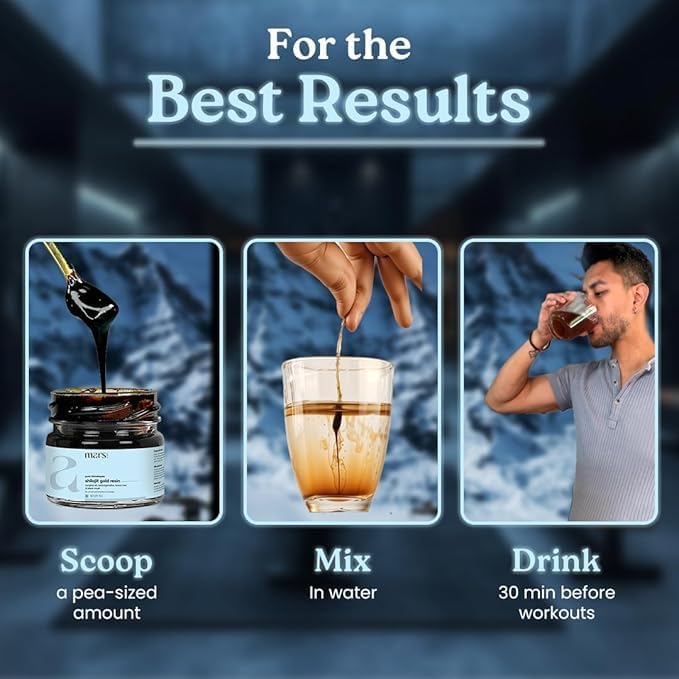 Shilajit resin for natural strength