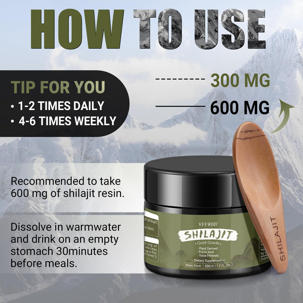 Shilajit resin for overall wellness