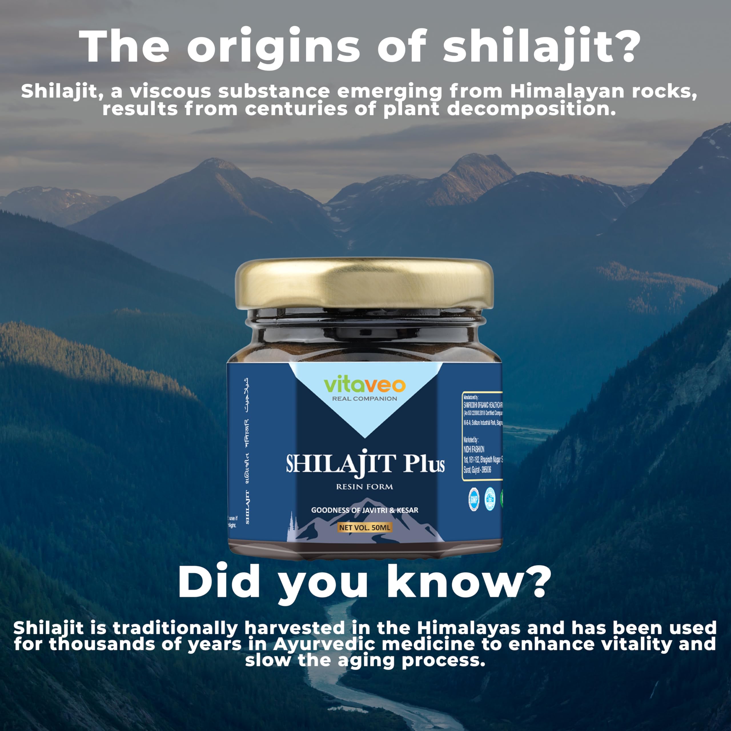 Shilajit resin for vitality