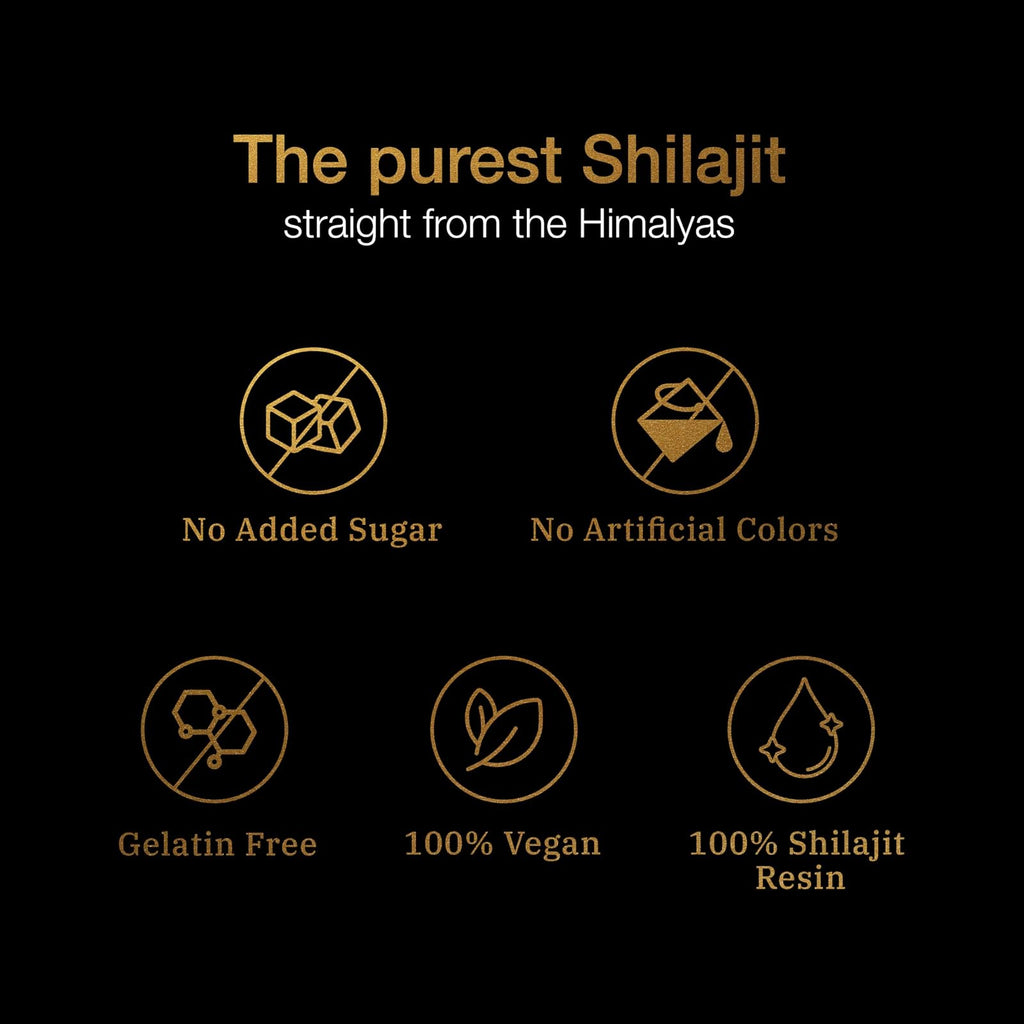 Shilajit resin gummies for daily health