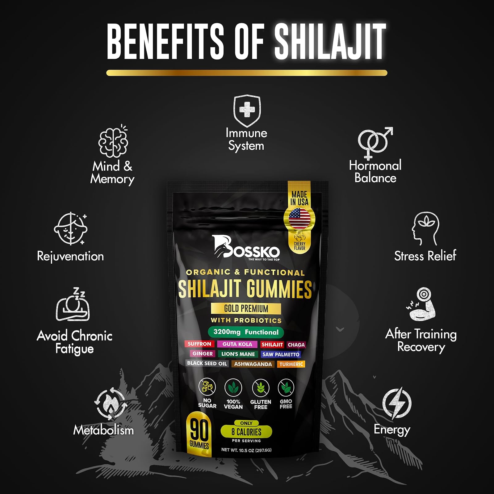 Shilajit resin gummies for daily health