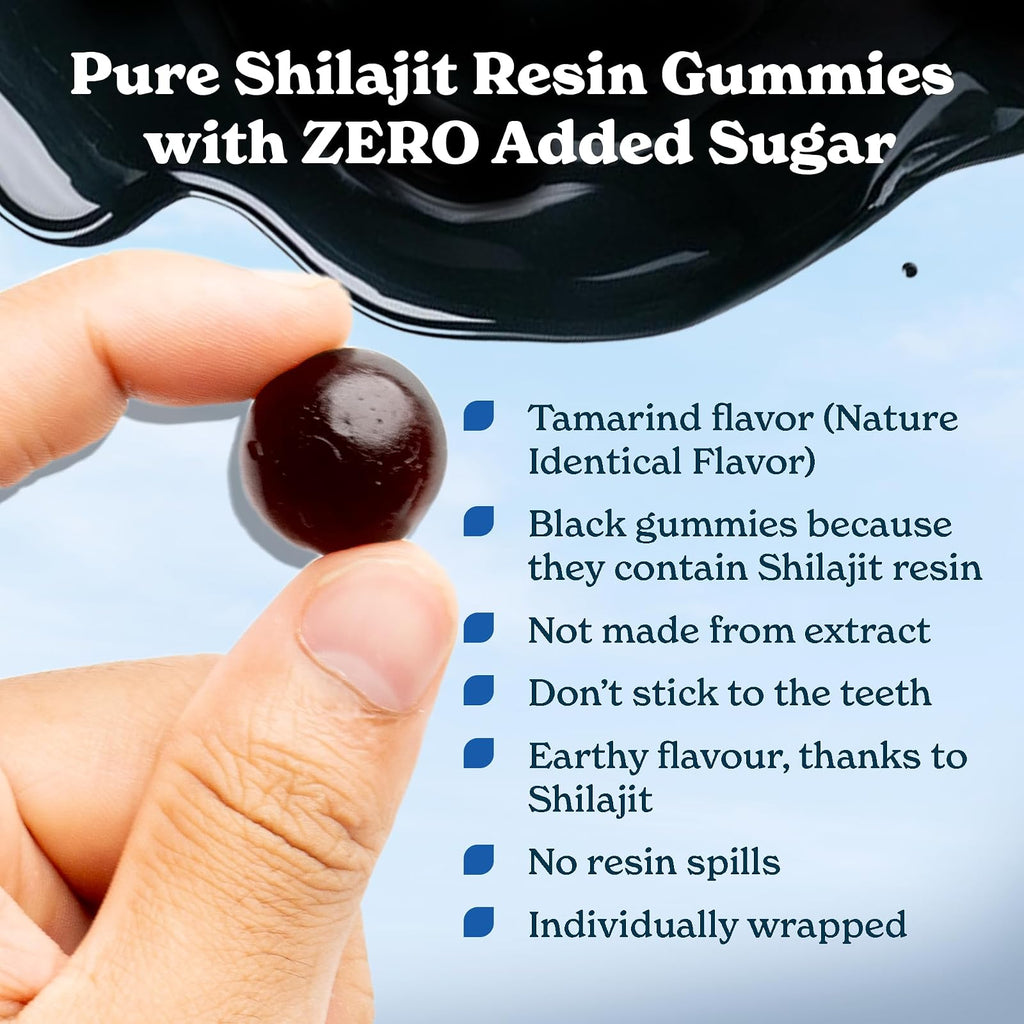 shilajit resin infused honey sticks