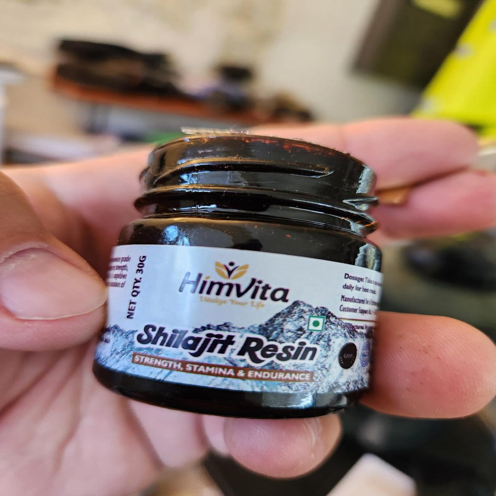 Shilajit resin packed with trace minerals