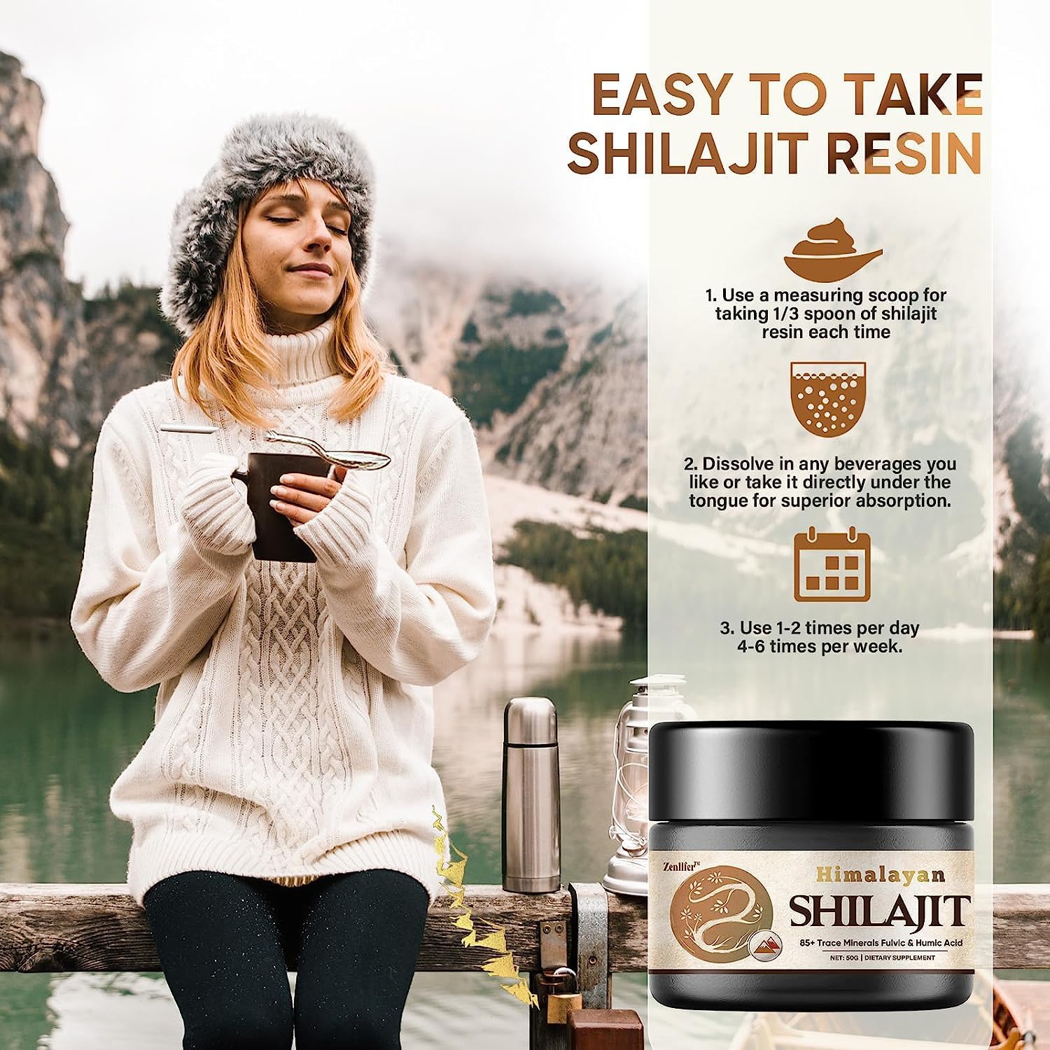 Shilajit resin rich in minerals