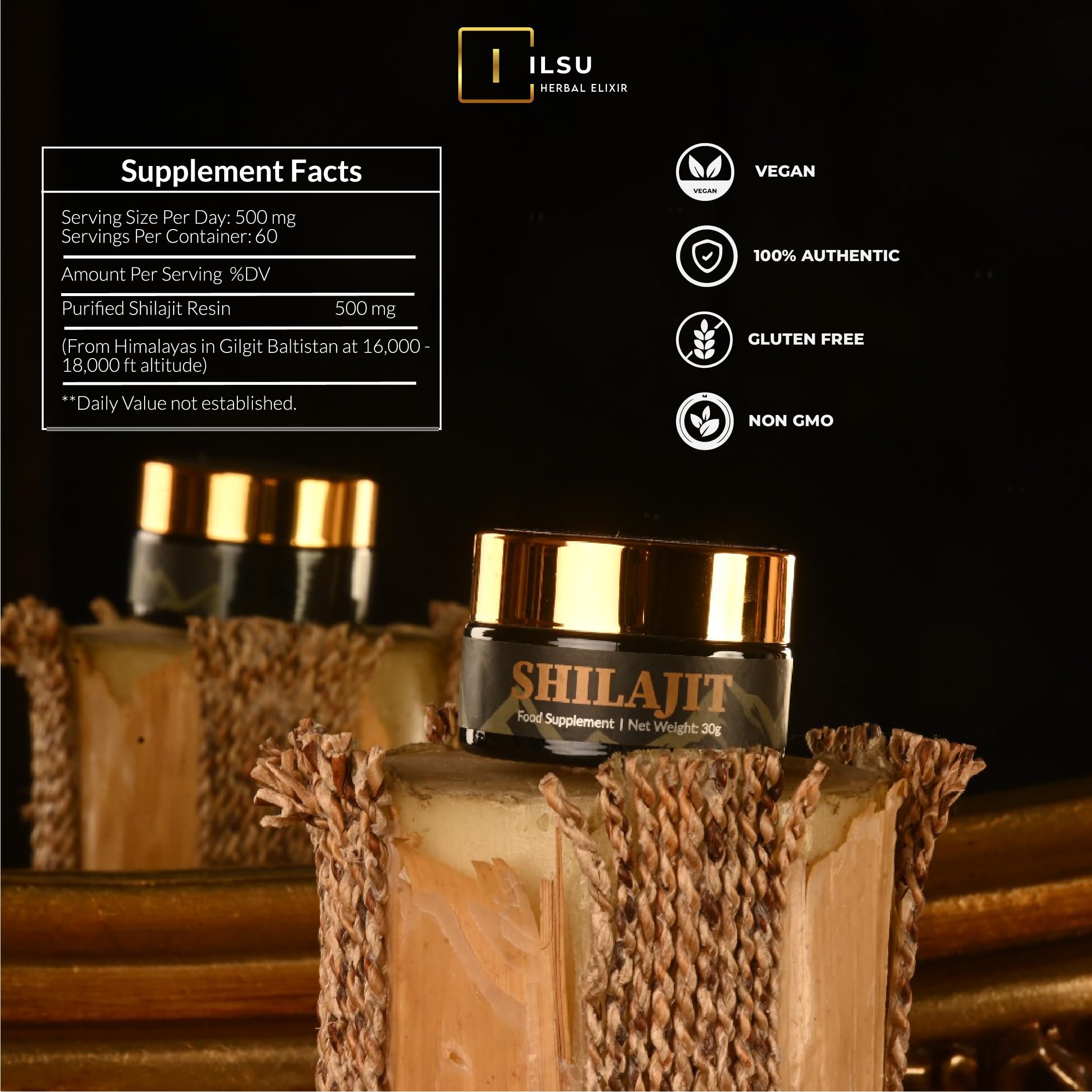 shilajit resin rich in trace minerals