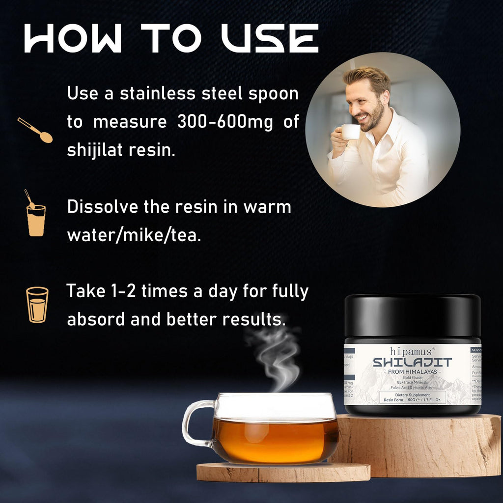 Shilajit resin with 85+ trace minerals