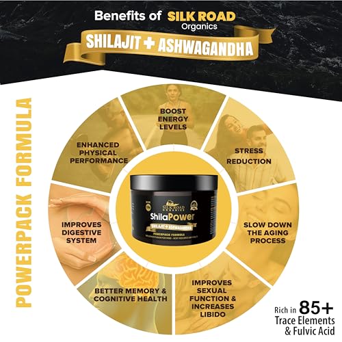 Shilajit resin with ashwagandha