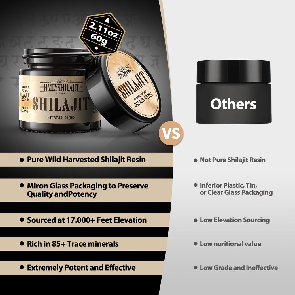 Shilajit resin with fulvic acid