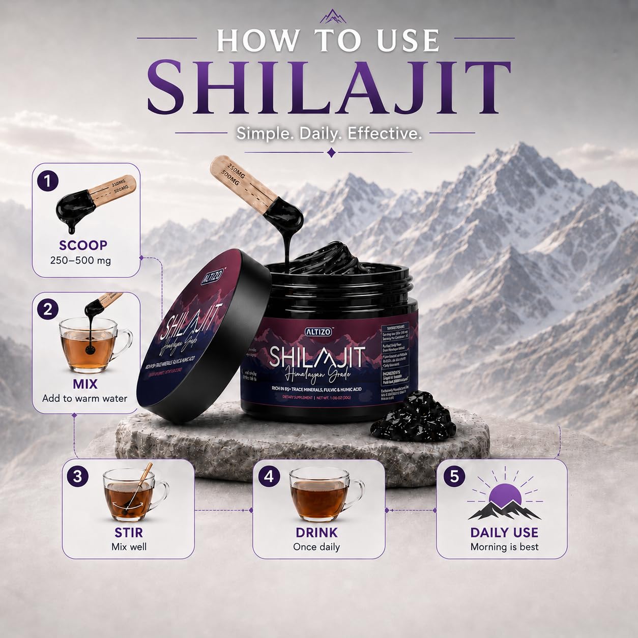 shilajit resin with fulvic acid