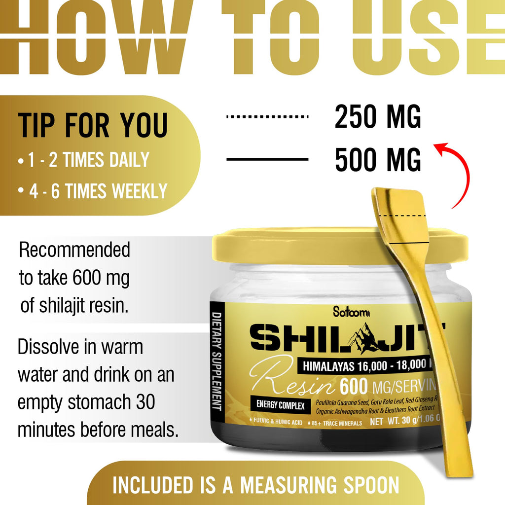 shilajit resin with guarana extract
