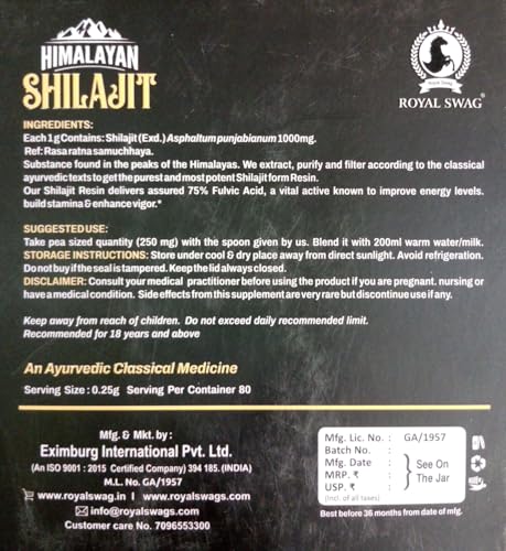 shilajit resin with included spoon
