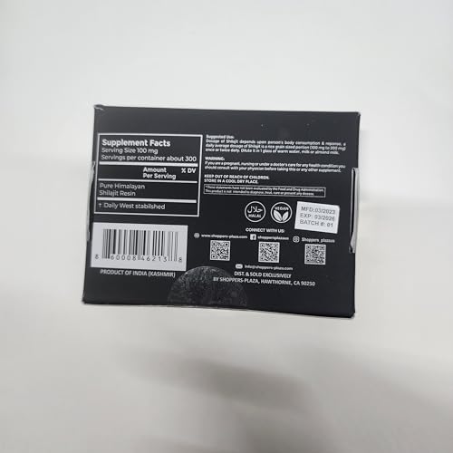 Shilajit resin with metal spoon