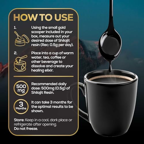 shilajit resin with spoon included