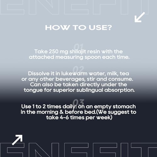 Shilajit supplement for better absorption