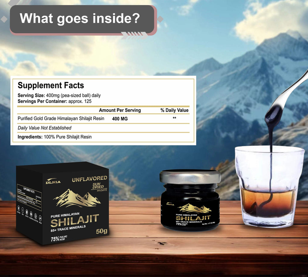 Shilajit supplement for daily energy